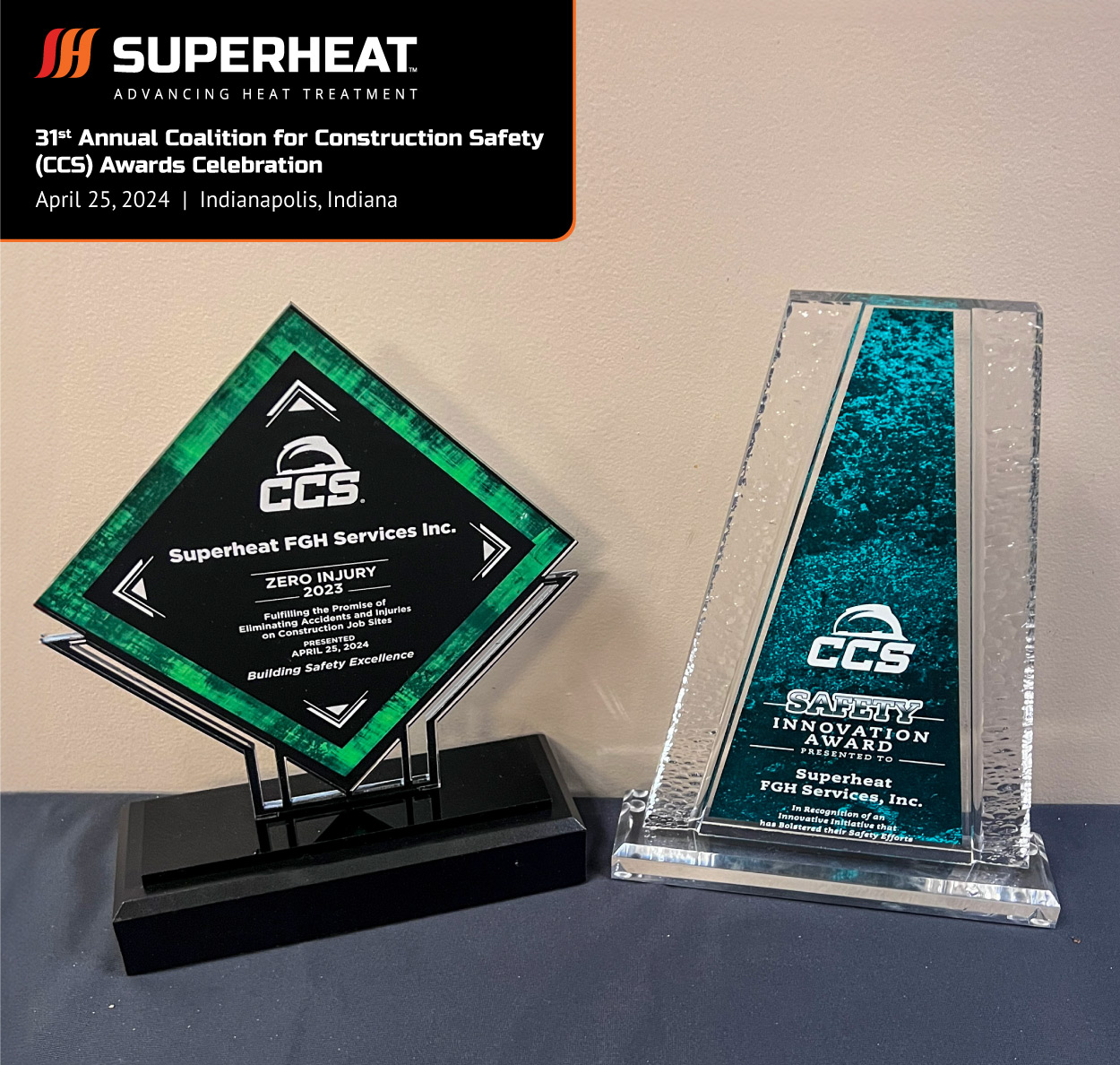 Superheat Receives Safety Innovation and Zero Injury Awards | Superheat